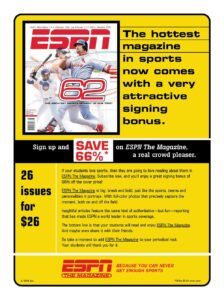 ESPN The Magazine Print Ad - Randman Design Direct